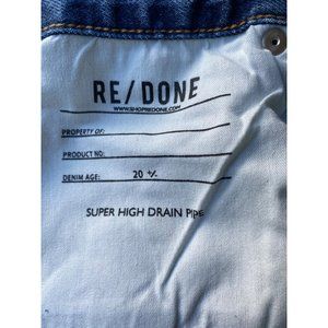 Re/Done | Jeans | Nwt 325 Redone Super High Drainpipe Destroy Wrecking ...